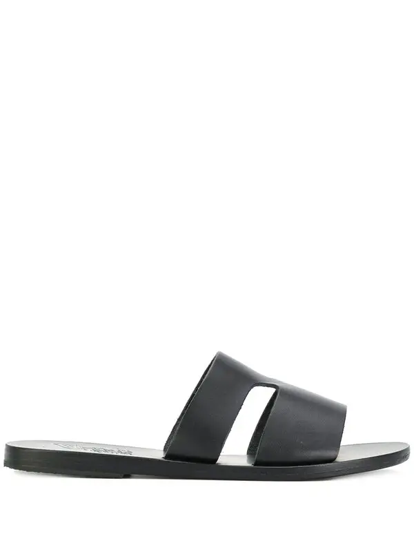 ANCIENT GREEK SANDALS Classic Slip-on Sandals - Black