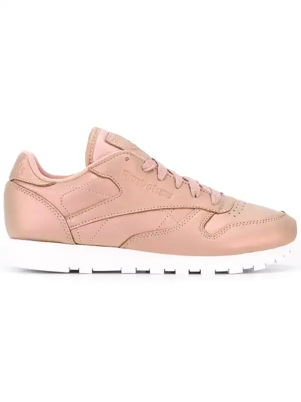 REEBOK Classic Leather Pearlized Sneakers - Pink | Editorialist