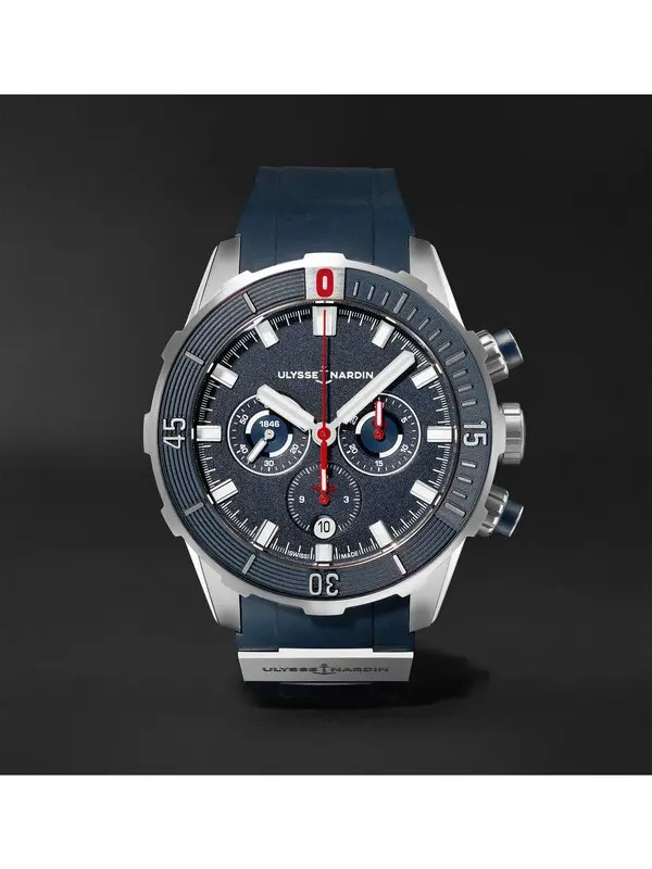 ULYSSE NARDIN Diver Automatic Chronograph 44mm Titanium Watch