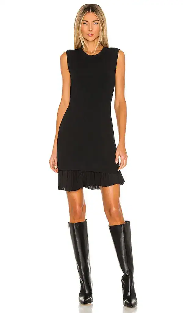 Theory Sleeveless Sweater Dress In Black - 51% Off | Editorialist