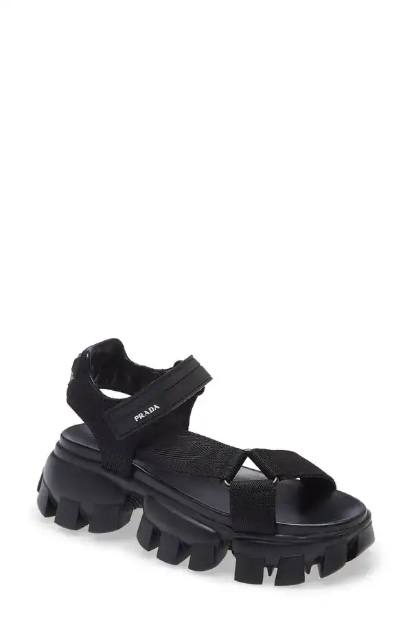 PRADA Cloudburst Platform Sport Sandal PRADA Cloudburst White Strappy  main image 2
