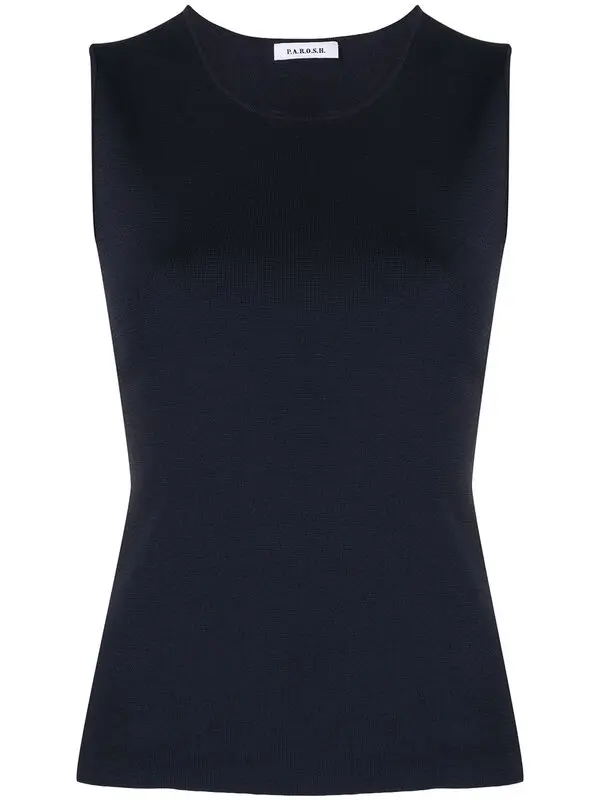 P.a.r.o.s.h Round-neck Tank Top - Blue