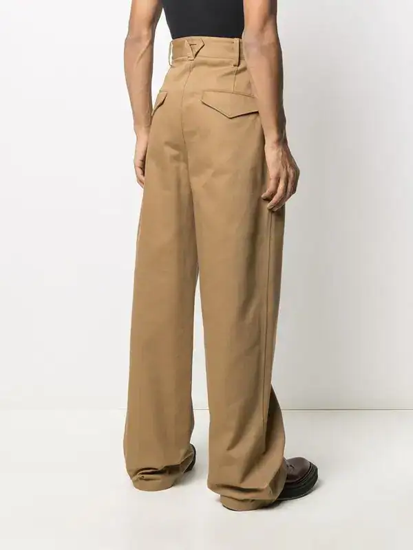Bottega Veneta Super Wide-Leg Trousers - Neutrals | Editorialist