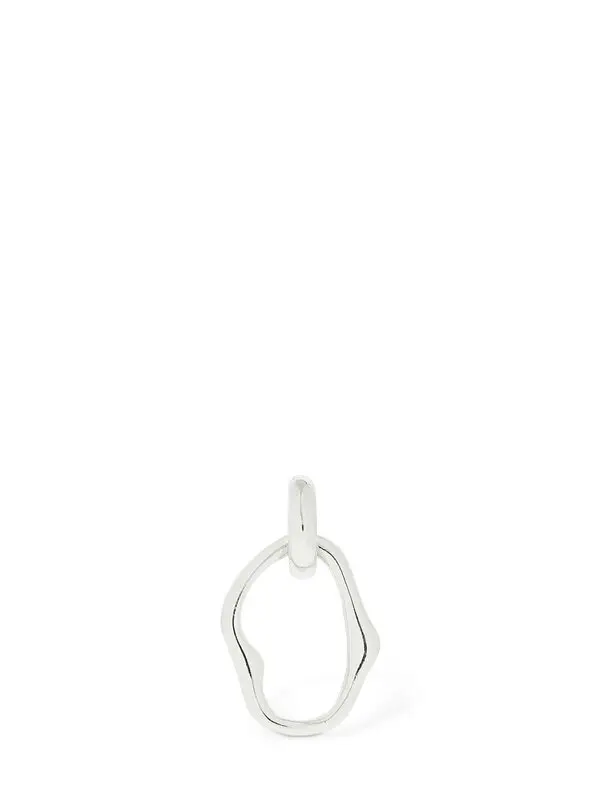 Maria Black Noon Mini Mono Earring In Silver 26% Off Editorialist