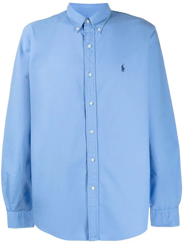 Ralph Lauren Button-down Cotton Shirt - Blue