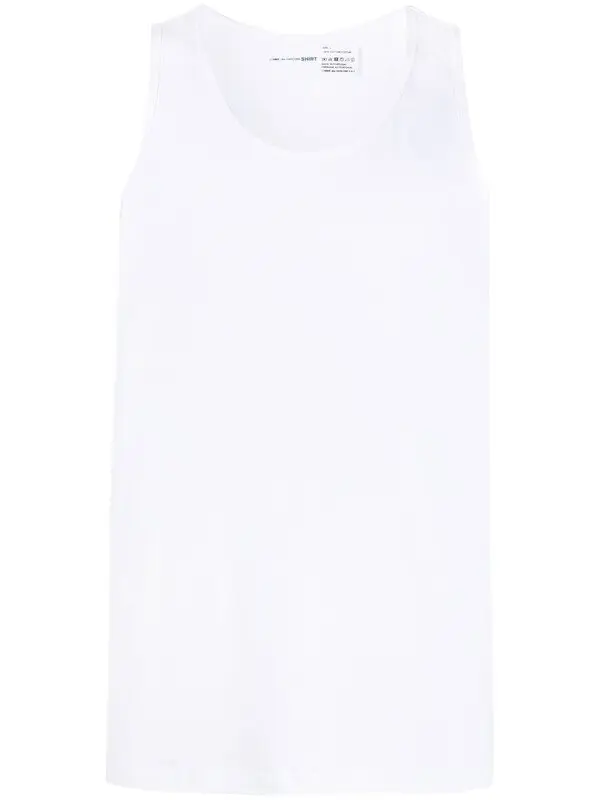 Comme Des Garçons Cotton Tank Top - White