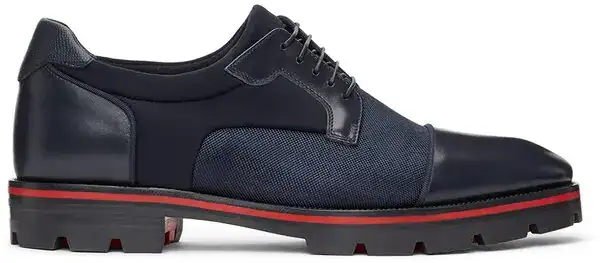 christian louboutin mika sky leather derby shoes