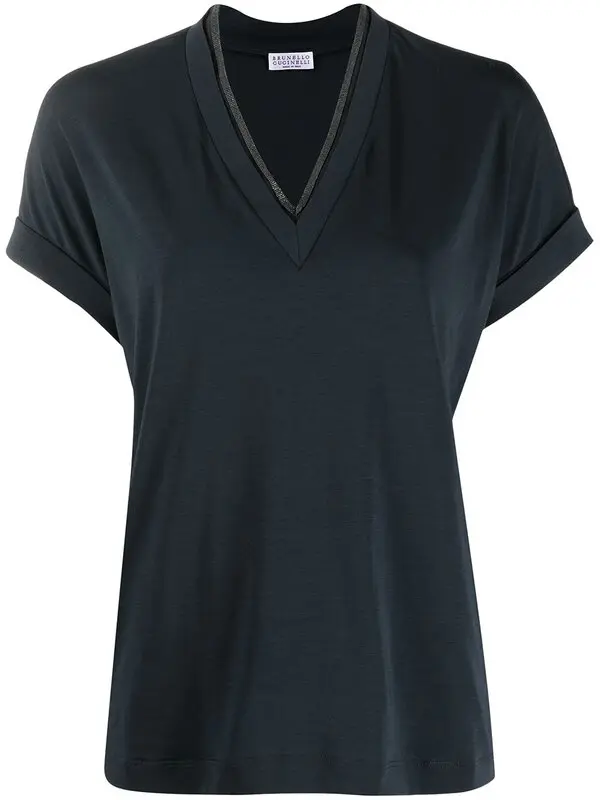 Brunello Cucinelli Short-sleeve Top - Blue