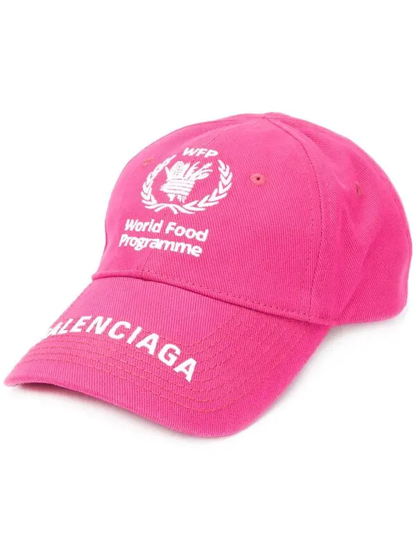 Balenciaga World Food Programme Cap - Pink | Editorialist