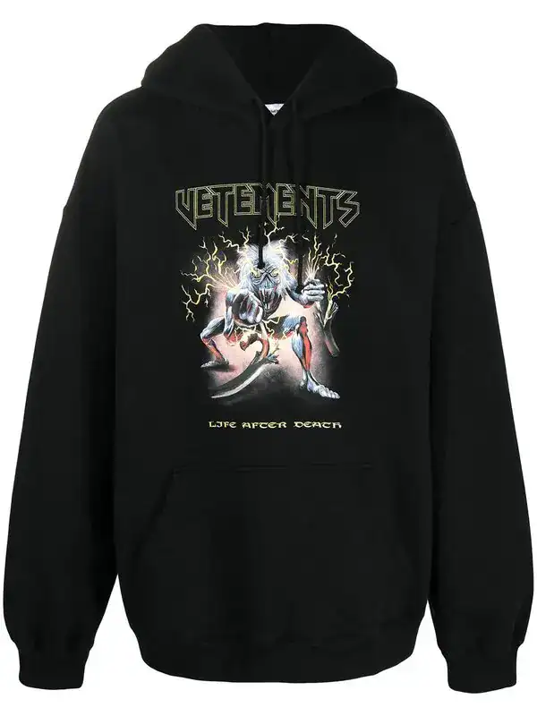 Vetements Heavy Metal Hoodie - Black | Editorialist