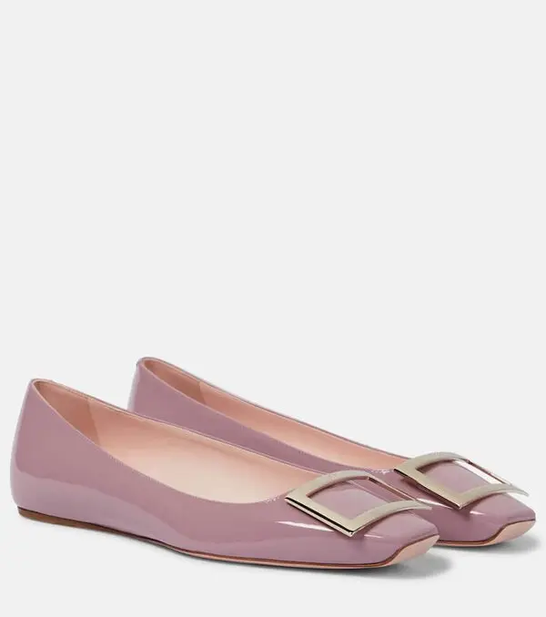 ROGER VIVIER Trompette Ballet Flats - Pink