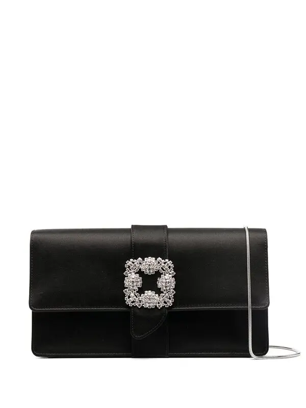 Manolo Blahnik Embellished Buckle Clutch