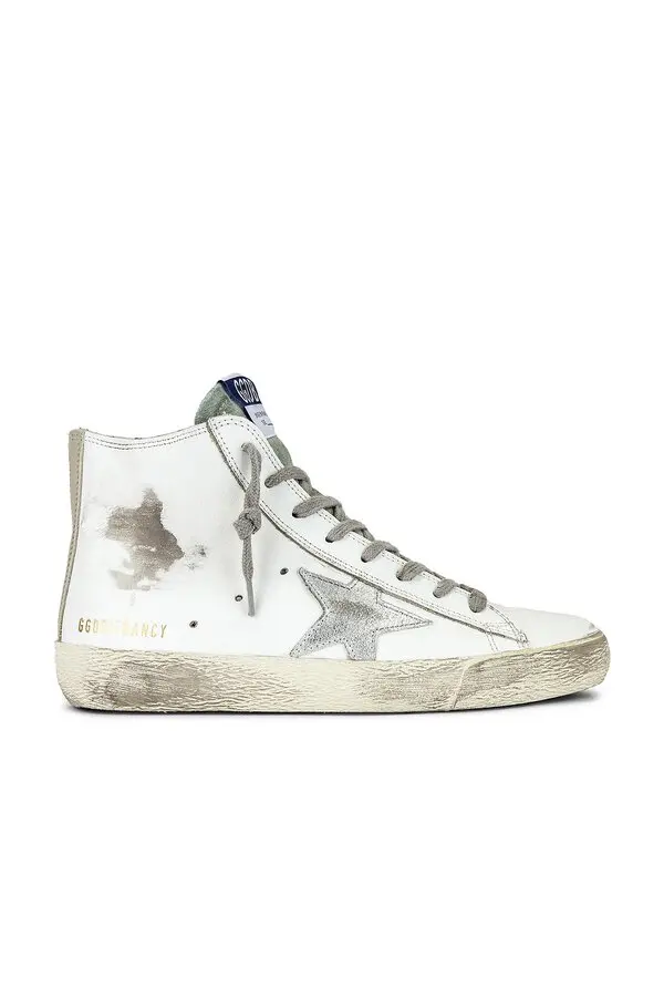 Golden Goose Francy High-top Sneaker - White  Silver  & Milk