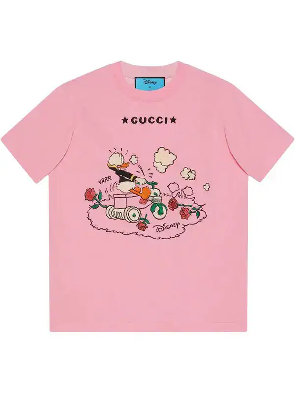 Gucci X Disney Donald Duck T-Shirt - Pink | Editorialist
