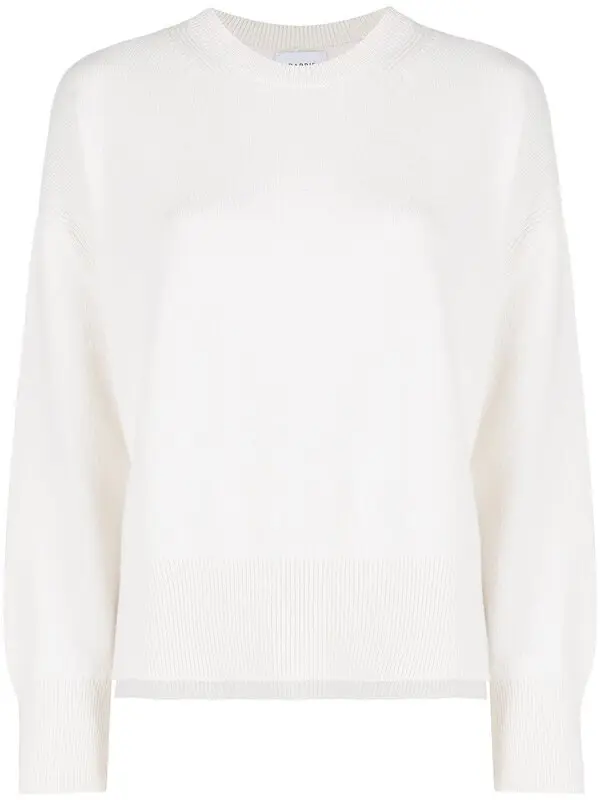BARRIE Iconic Cashmere Pullover - White