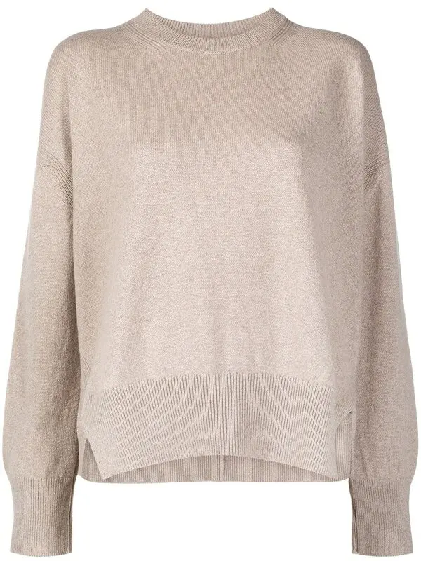 BARRIE Iconic Cashmere Pullover - Neutrals
