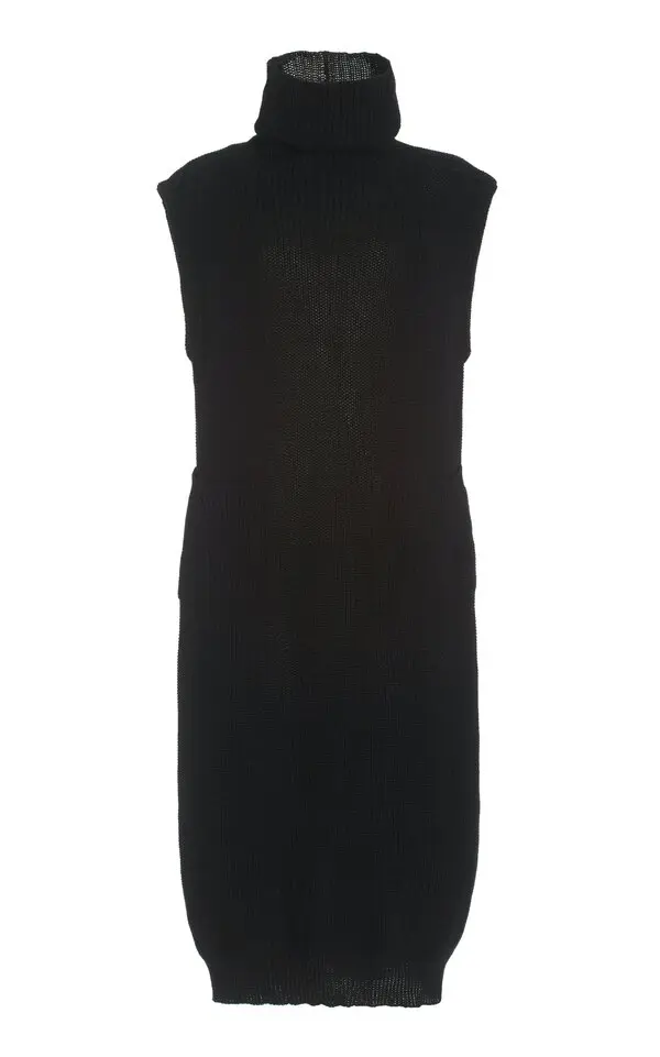 Mara Hoffman Fadia Turtleneck Knit Maxi Dress In Black - 50% Off |  Editorialist