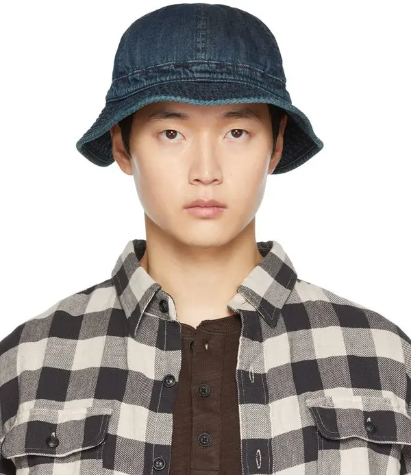 Ralph Lauren Navy Denim Bucket Hat In Dark Indigo Wash - 51% Off 