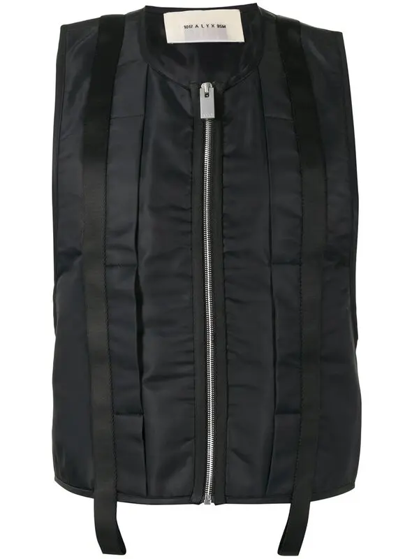 1017 Alyx 9sm Utility Zipped-Up Gilet In Black - 22% Off 