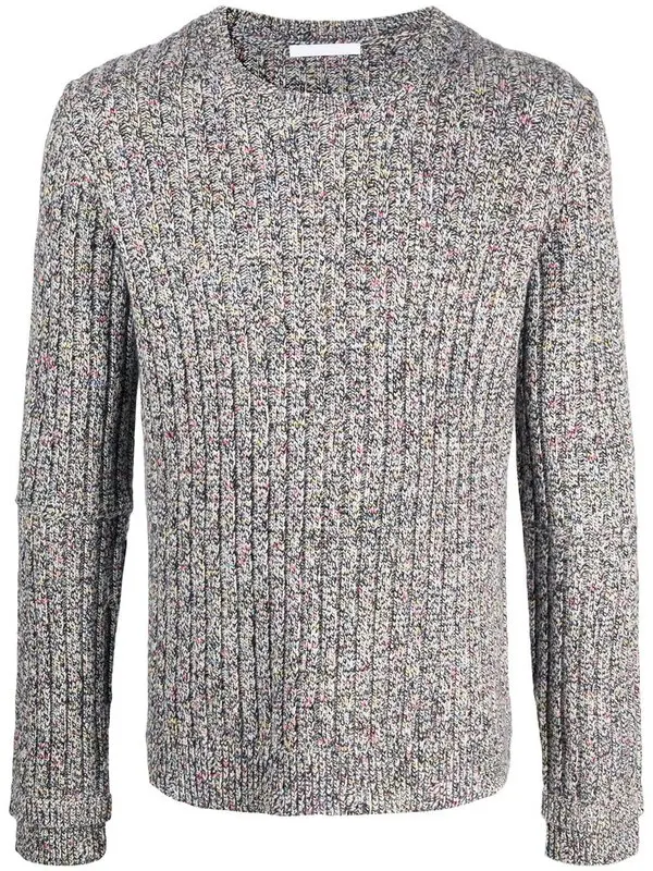 Helmut Lang Ribbed Speckle Knit Jumper