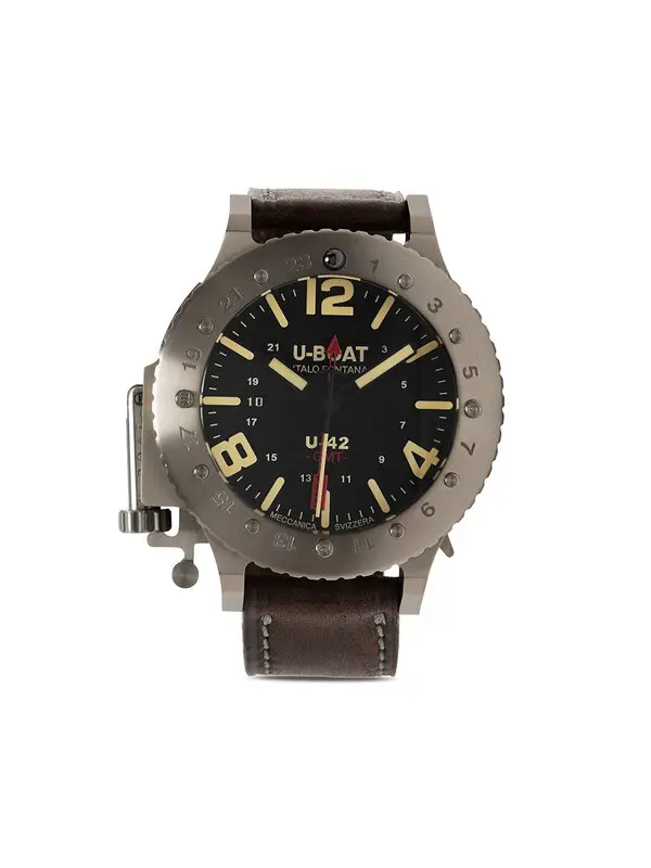 U-Boat U-42 Gmt Limited Edition 8095 Watch 50mm Black Editorialist