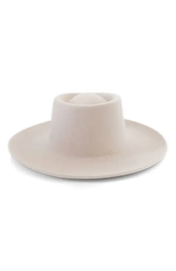 Gigi Pip Ginger Gambler Wool Hat - Ivory | Editorialist display picture 1