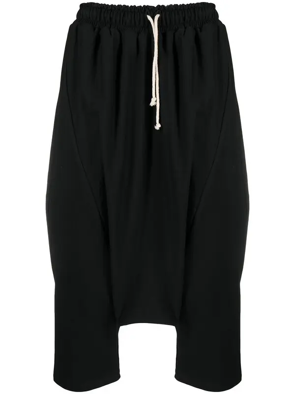 Alchemy Fashions Cropped Drop-crotch Trousers