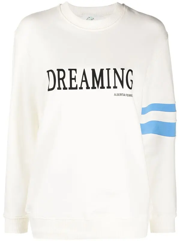 Alberta Ferretti Graphic-print Cotton Sweatshirt