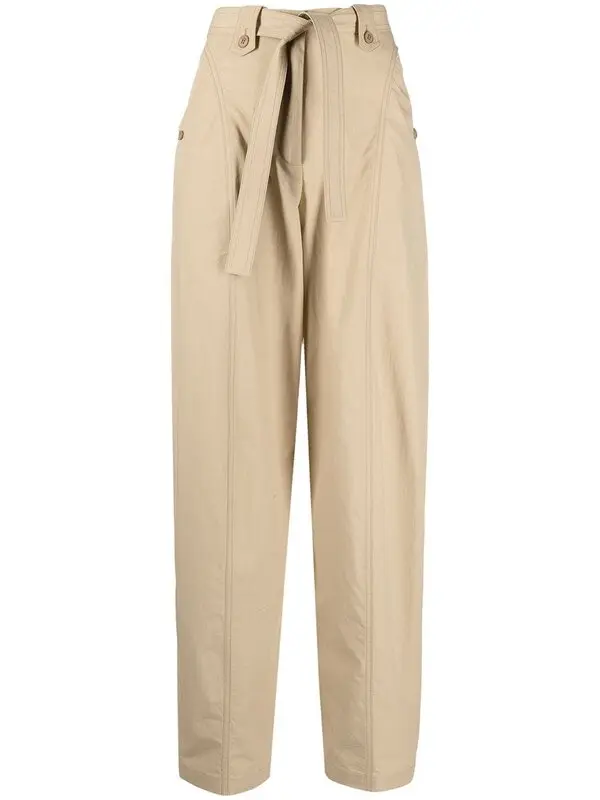 Kenzo Tied-waist Cropped Trousers