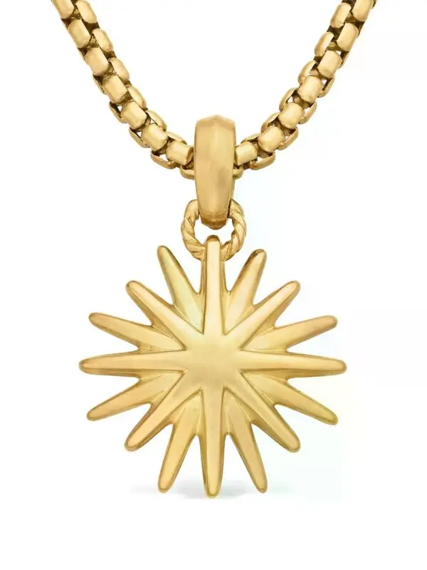 David Yurman 18kt Yellow Starburst Charm - Gold