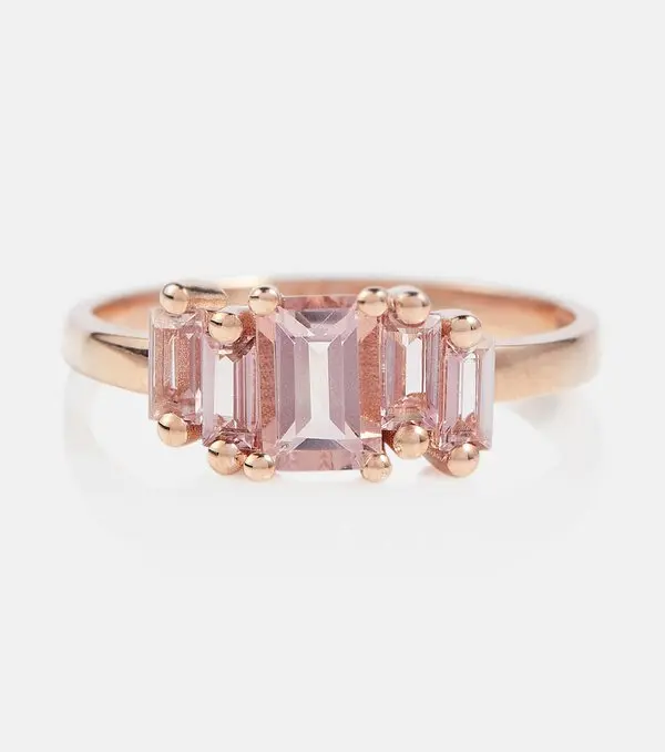 SUZANNE KALAN 14kt Rose Ring With Morganite