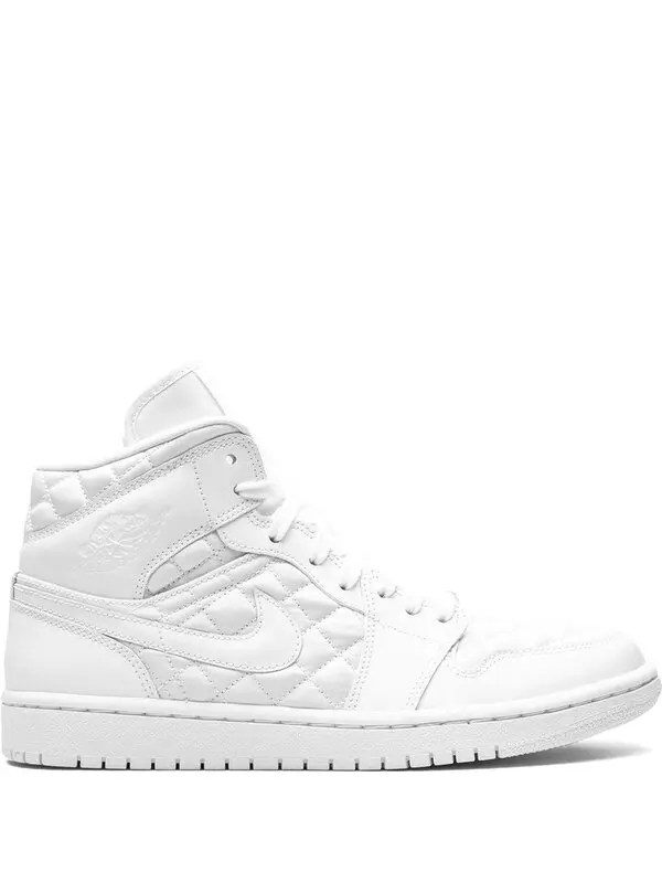 JORDAN Air 1 Mid Quilted Sneakers - White