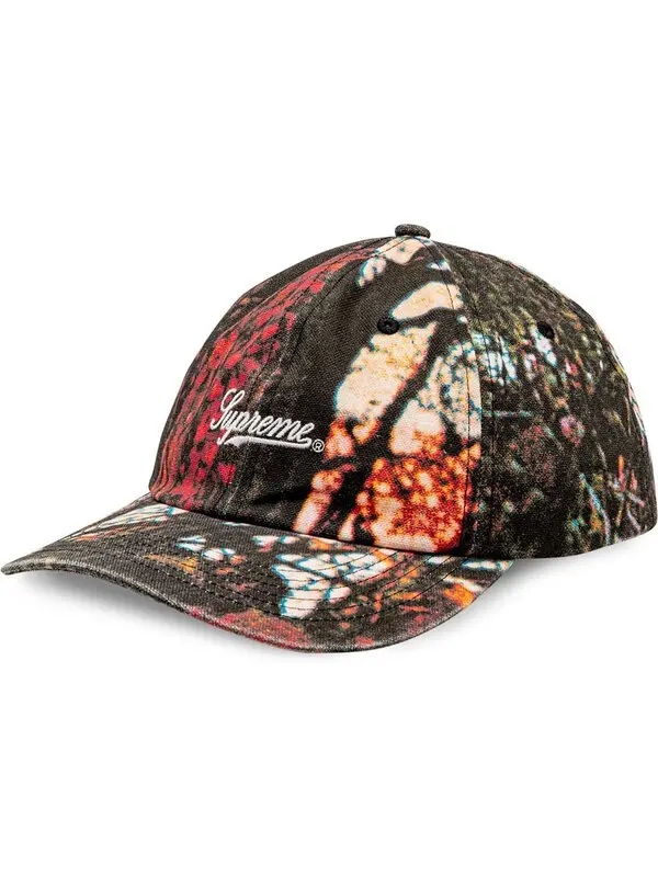 Supreme Pigment-Print Script-Logo 6-Panel Cap - Black | Editorialist