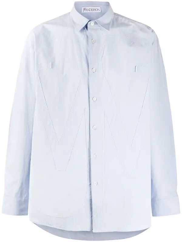 JW Anderson Tonal Applique Buttoned Shirt