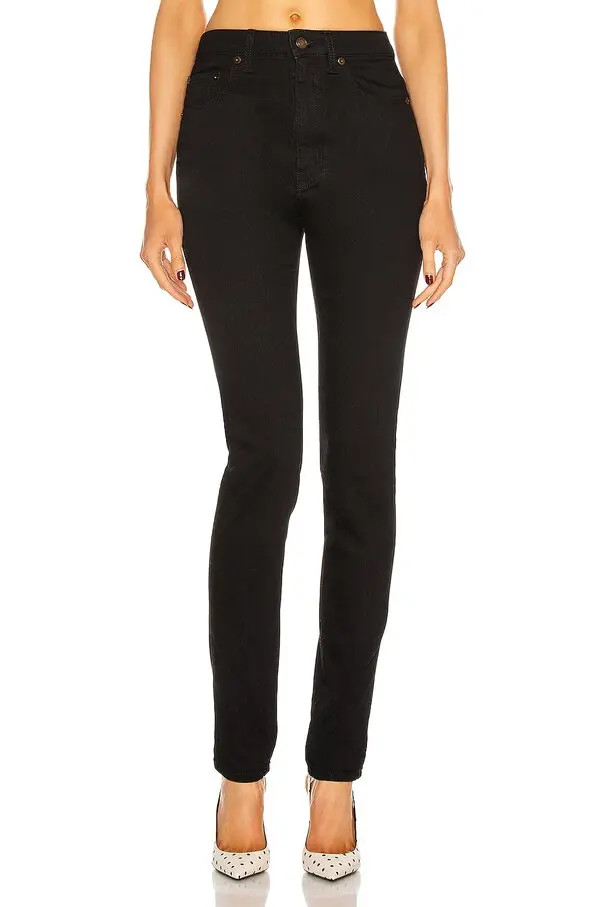 Saint Laurent High Waist Skinny Jeans