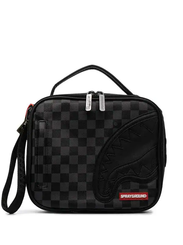 Sprayground Henny Checkered Lunch Bag - Black | Editorialist