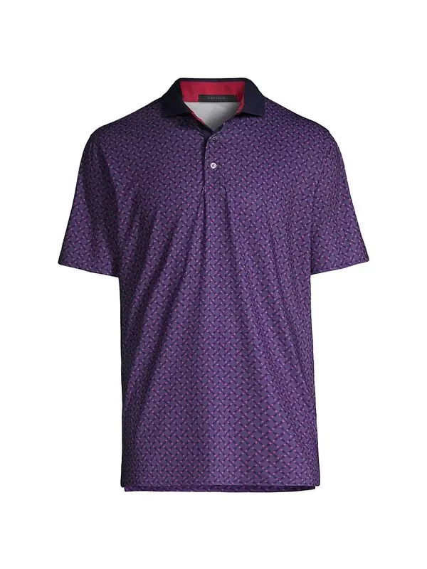 Greyson Rainbow Trout Polo Shirt - Plum | Editorialist