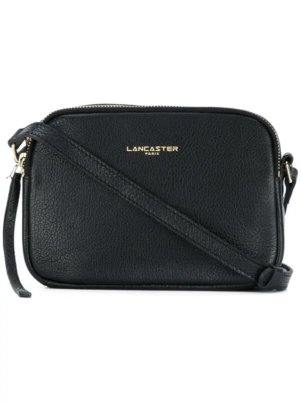 Lancaster Logo Necessaire Shoulder Bag Black Editorialist