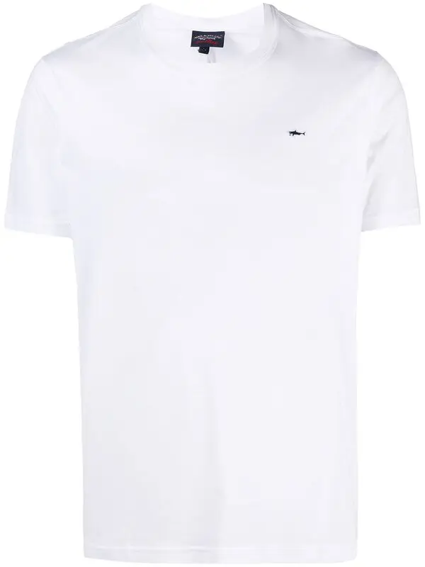 Paul & Shark Shark Motif T-shirt - White