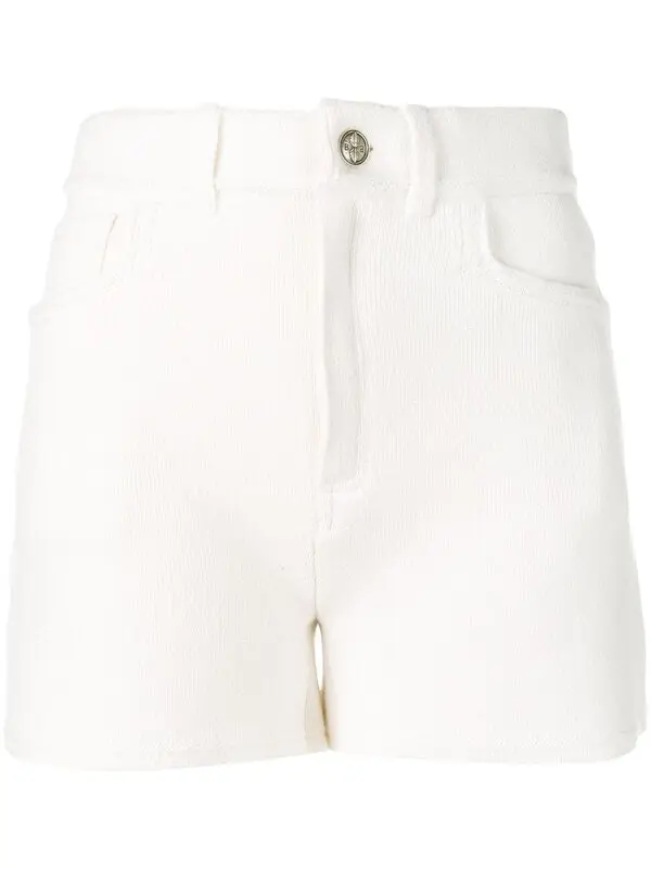 BARRIE High-waisted Knit Shorts - Neutrals