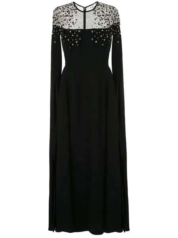 SAIID KOBEISY Embellished Panel Gown