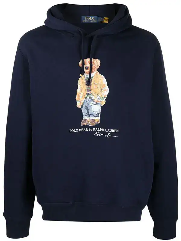 Ralph Lauren Polo Bear Hoodie In Blue - 60% Off | Editorialist