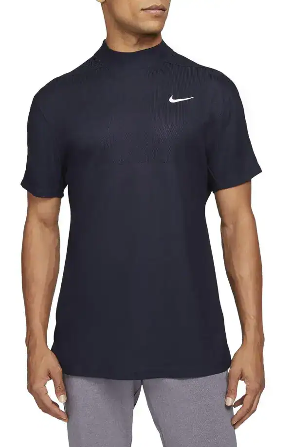 Tiger Woods Mock Neck Golf Shirt Nike Dri-Fit Tiger Woods Mock