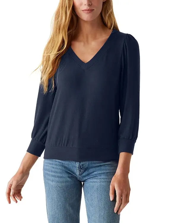 Michael Stars Gabriella V-neck Top - Nocturnal