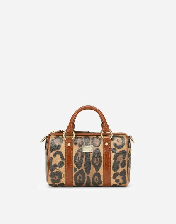 Dolce & Gabbana Leopard-print Crespo Satchel - Multicolor