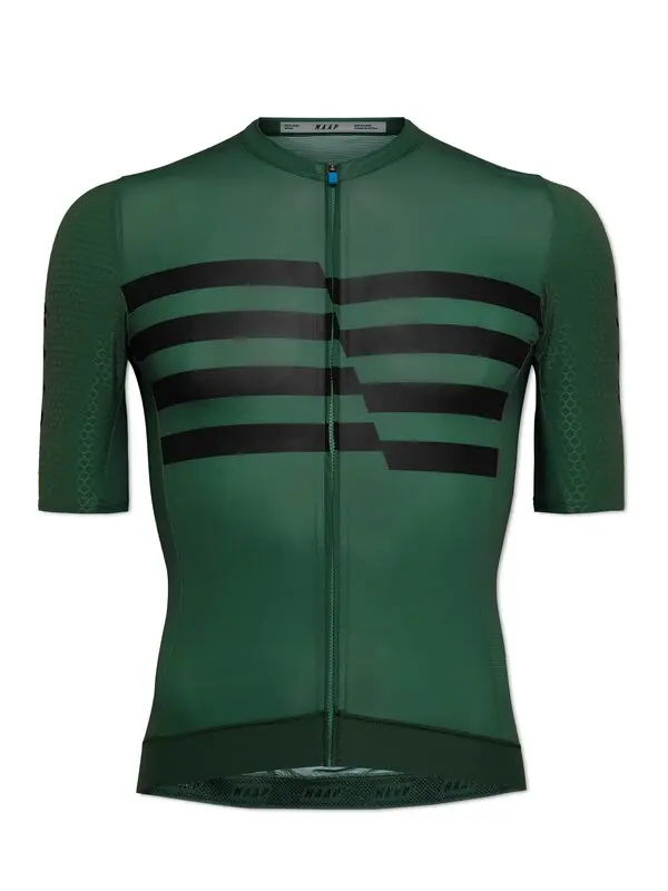 Maap Emblem Pro Hex Recycled Cycling Jersey M In Green 60% Off