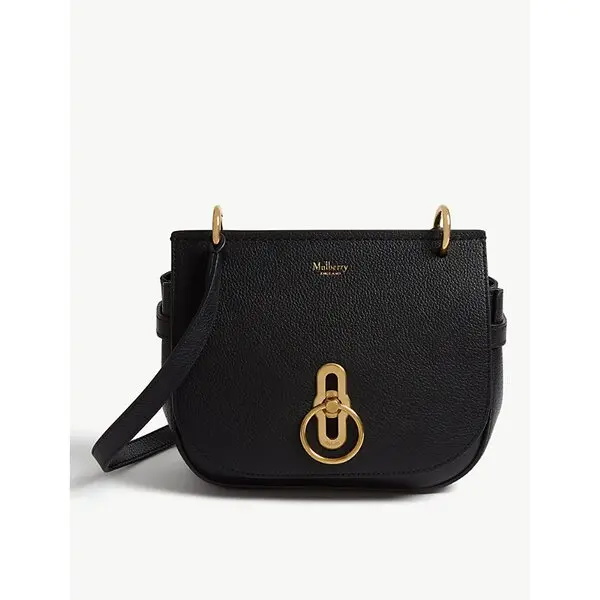 Mulberry Amberley Small Leather Satchel Bag - Black
