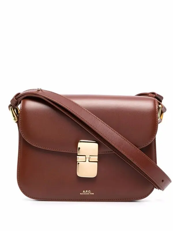 A.p.c. Small Grace Shoulder Bag - Brown