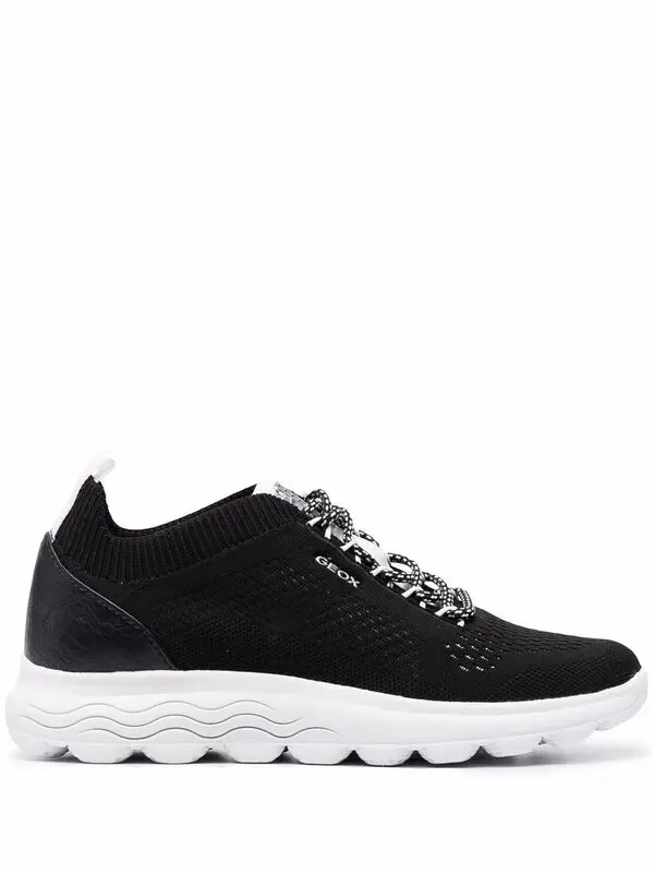 Geox Spherica Knit Sneakers - Black