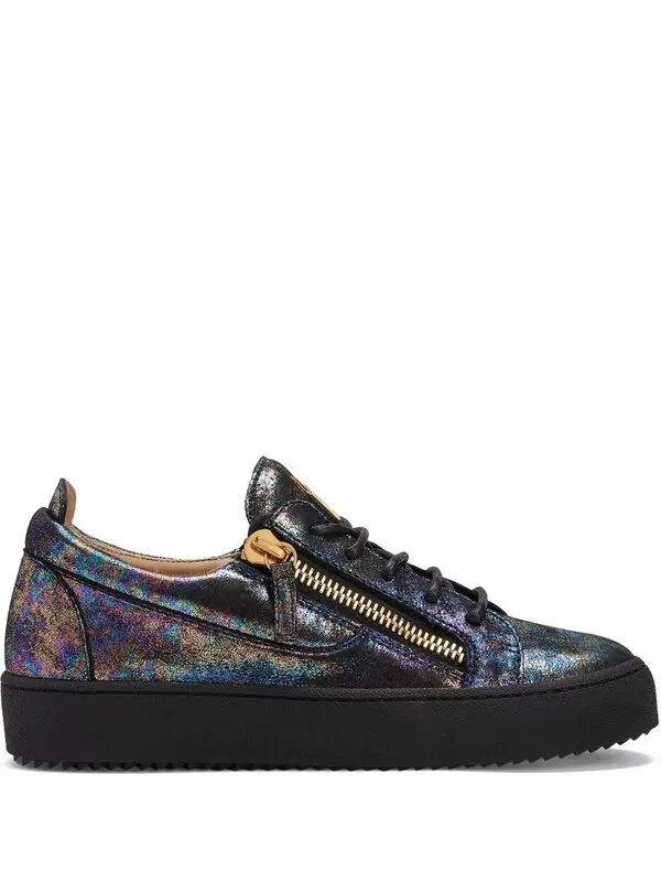 GIUSEPPE ZANOTTI Gail Iridescent Leather Trainers